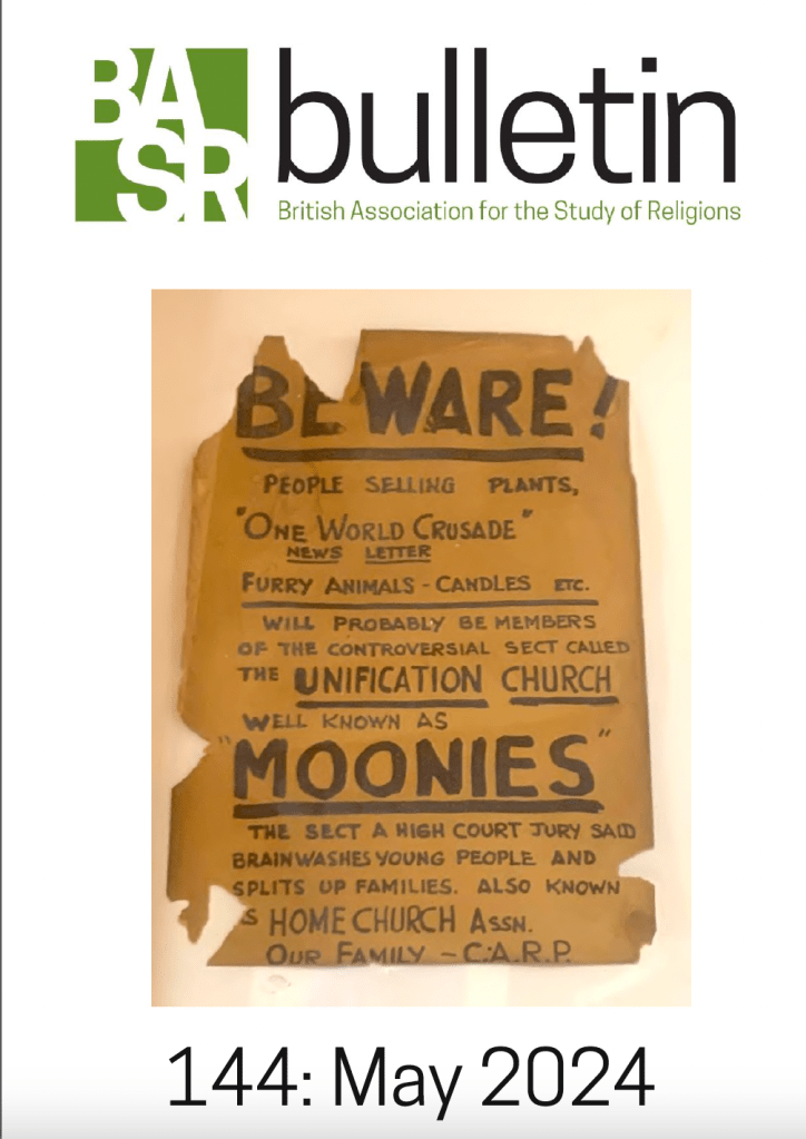 BASR Bulletin 144 | May 2024 – British Association for the Study of ...